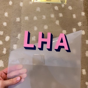 Shadow Monogram Decal - 3 Initial - Personalized Gift Idea, Monogram ...