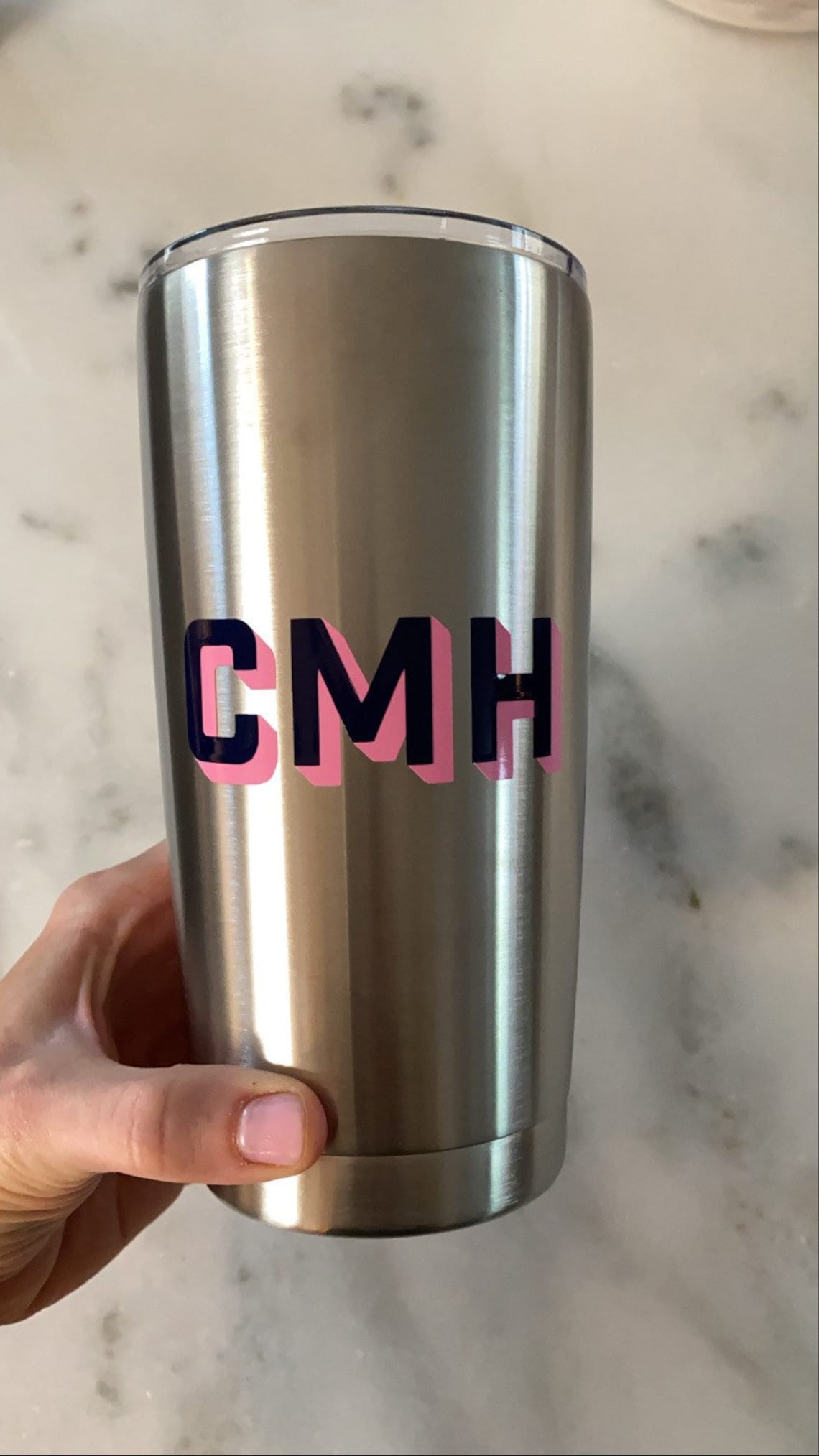 Shadow Monogram Decal 3 Initial | Etsy