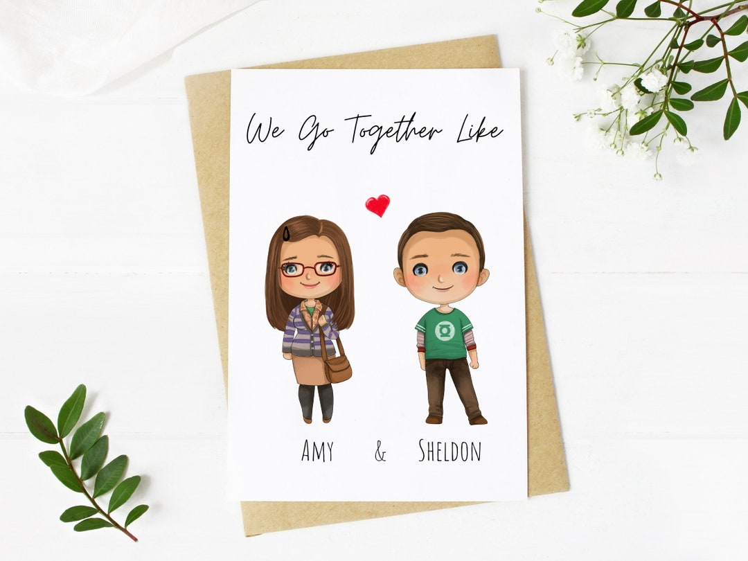 We Go Together Like Amy and Sheldon. Geeky TV Show Comedy Couple ...