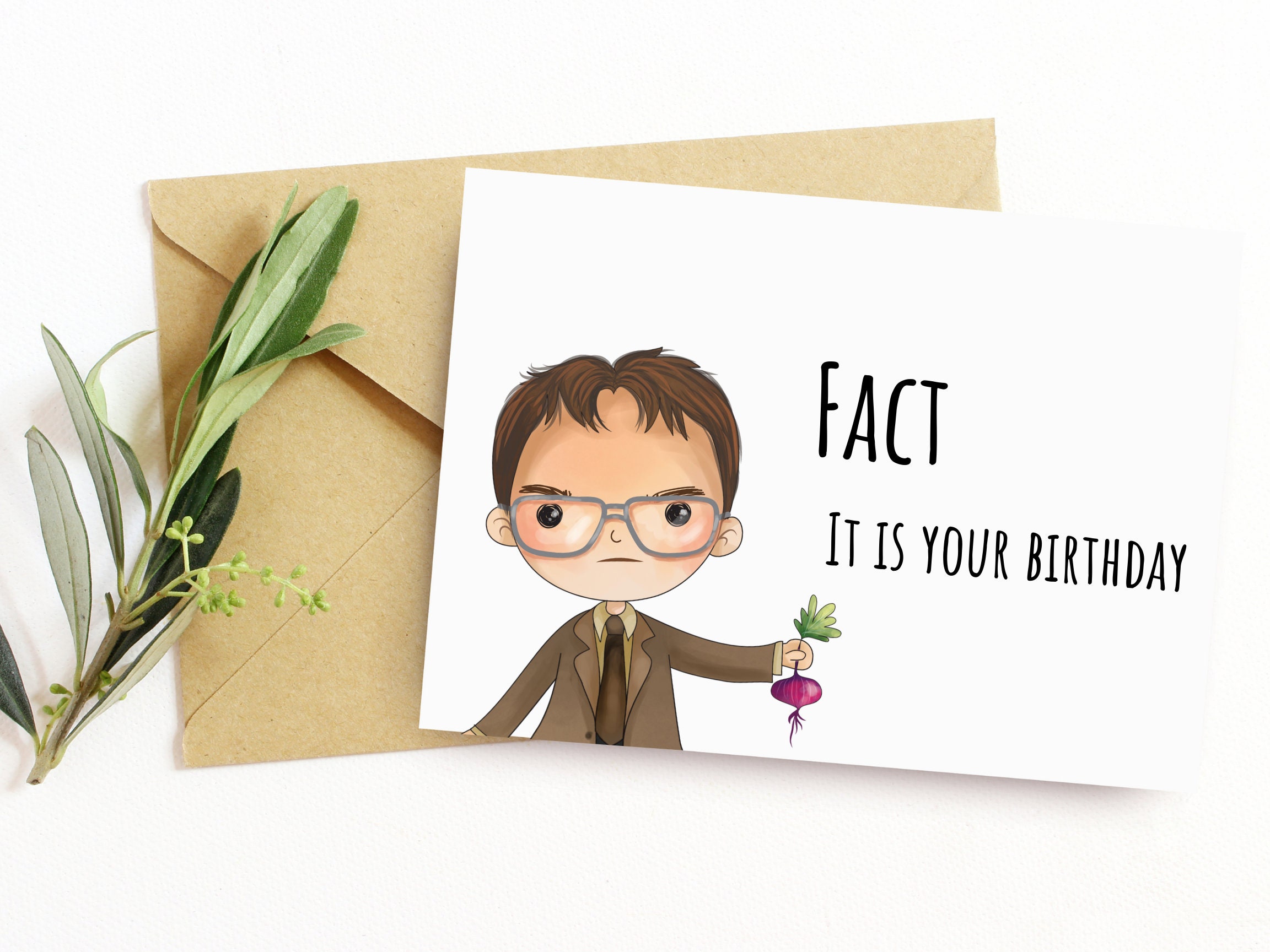 Fact, It is Your Birthday. Funny Printable Birthday Card. Office ...