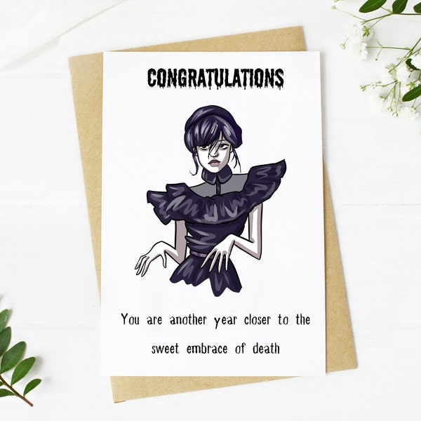 Horror Themed Birthday Cards - Etsy
