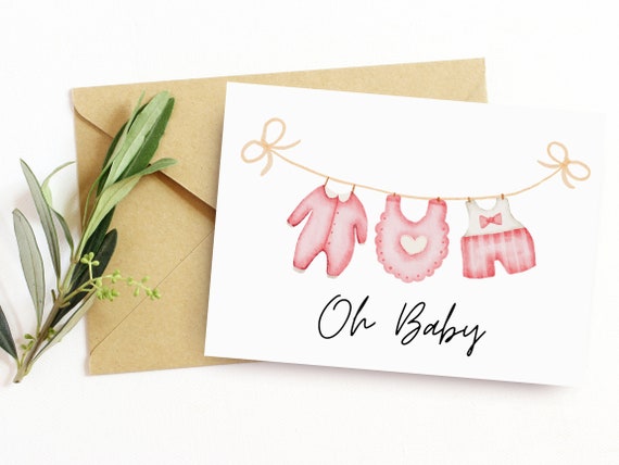 Digital Download Baby Shower Card/ Printable Greeting Card for - Etsy