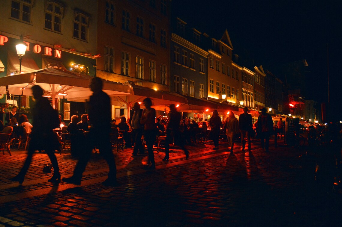 Nyhavn at Night Copenhagen Denmark 2014 - Etsy