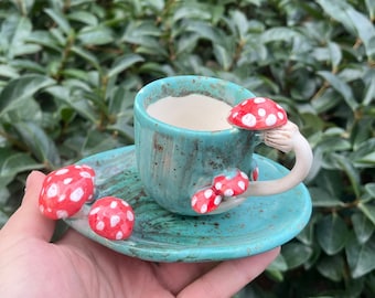 Mushroom Tea Set - Etsy