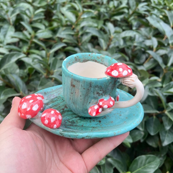 Mushroom Tea Set - Etsy