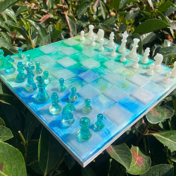 Epoxy Resin Chess Board - Etsy