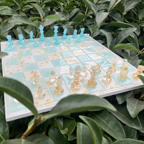 Epoxy Resin Chess Board - Etsy