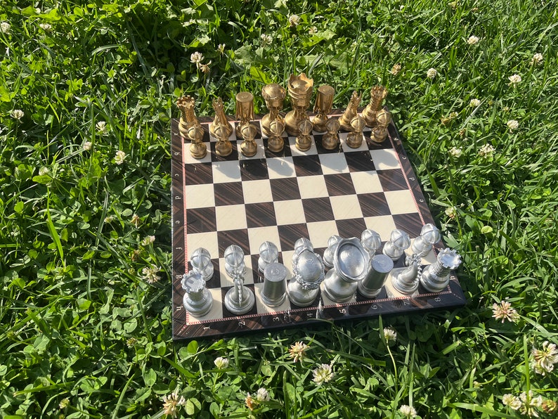 Skull Chess Set W 3D Chess Pieces Death's-head Figures - Etsy