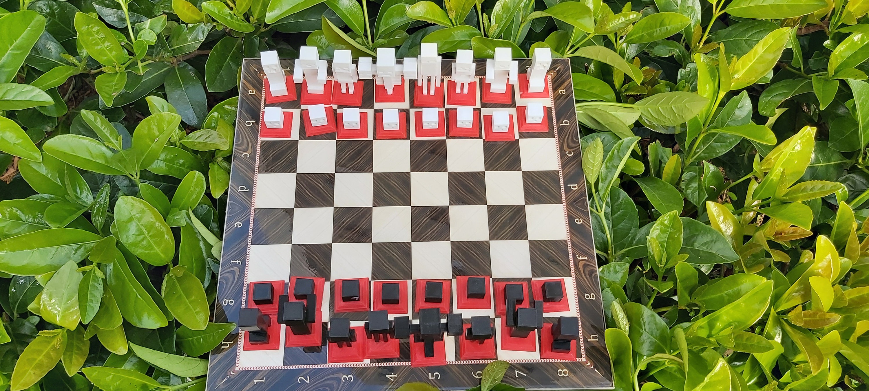 Minecraft Chess Set W Minecraft Pieces With Board Handmade - Etsy Australia