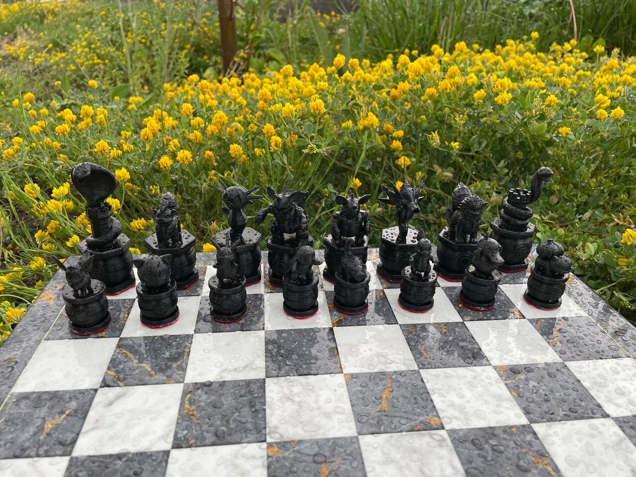 Pokemon Chess Set W Pokemon Pieces With Board Handmade 3D - Etsy Australia