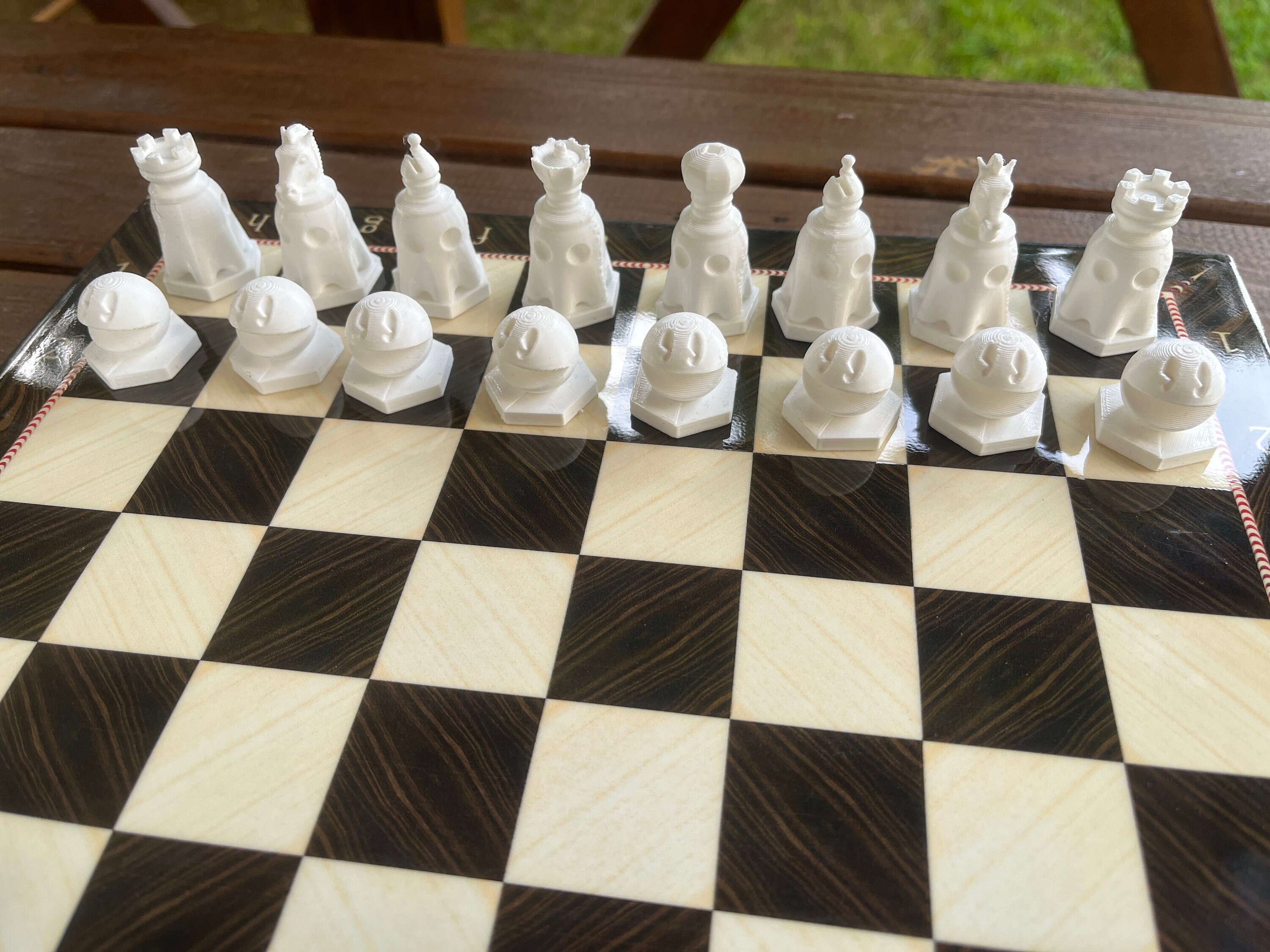 Pac Man Chess Set W Handmade Chess Figures Ghost Chess - Etsy UK