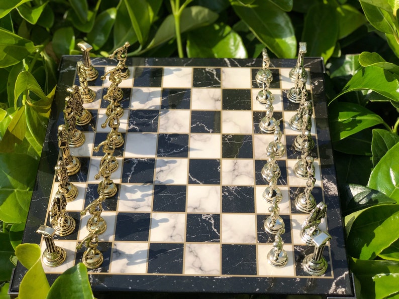 Greek Chess Set W/ Board Historical Figures Basketball - Etsy