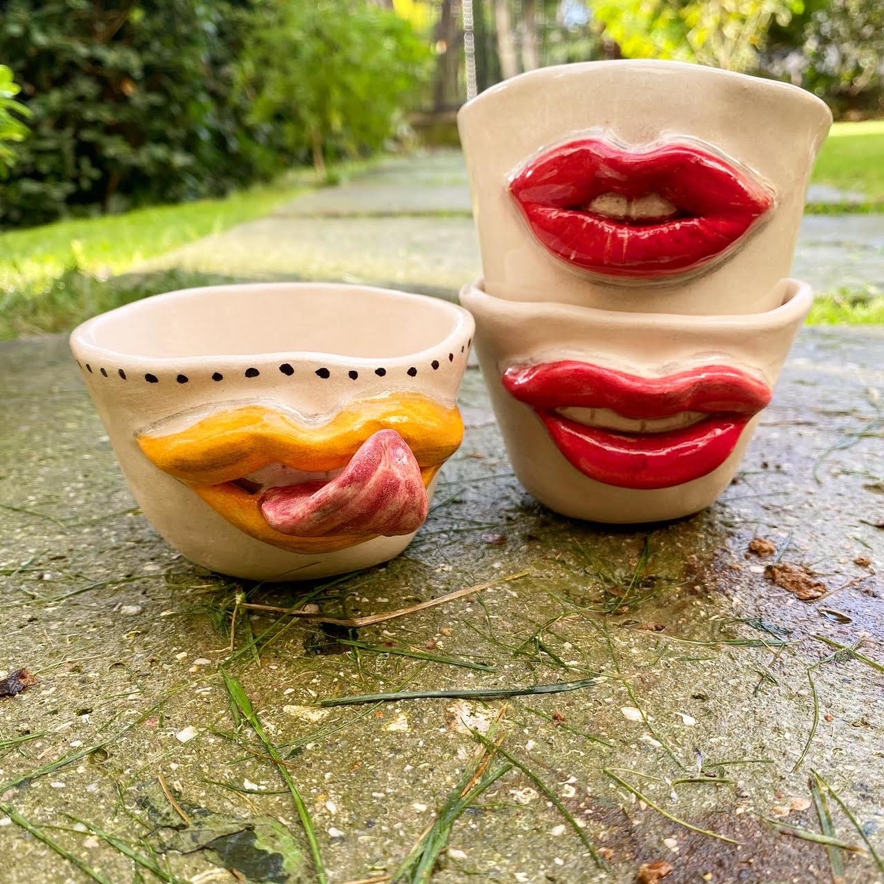 Personalized Ceramic Mug W Handmade Lip Mug Pottery Mug | Etsy