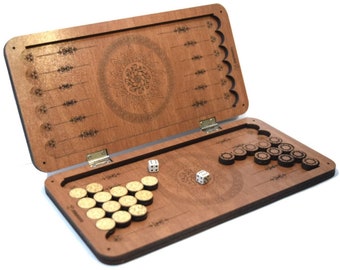 Personalized Backgammon Game Gift Set - Etsy