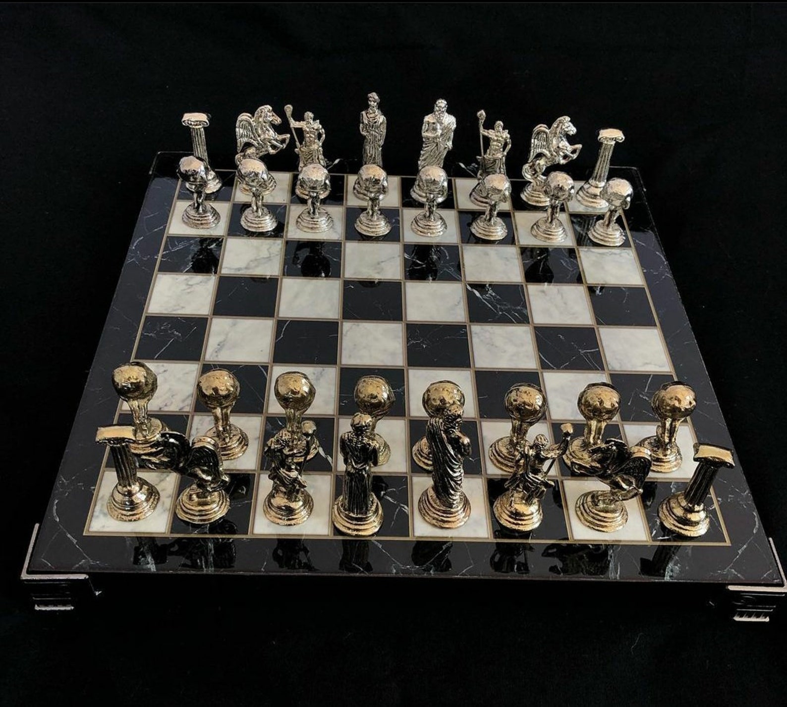 Artillery Soldier Chess Set W/ Board Historical Figures - Etsy