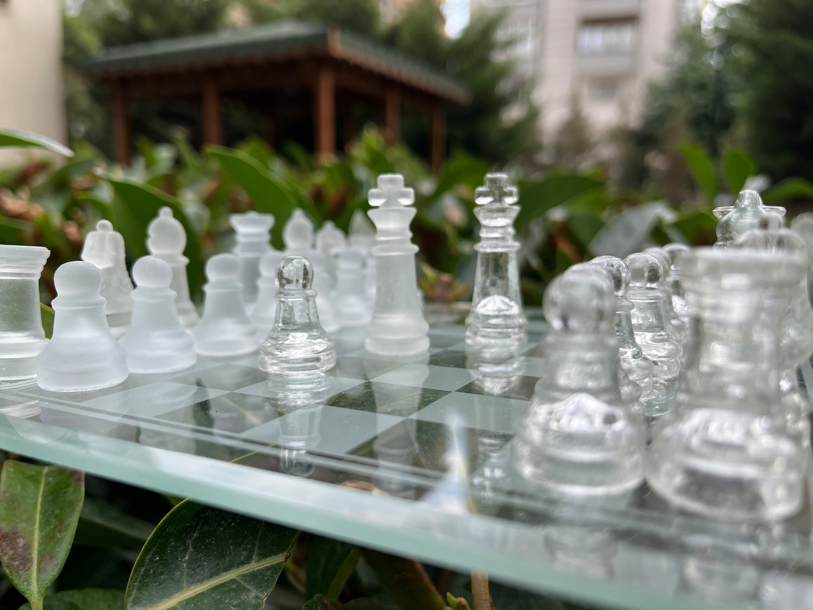 Glass Chess Set W Handmade Glass Chess Pieces Personalized - Etsy