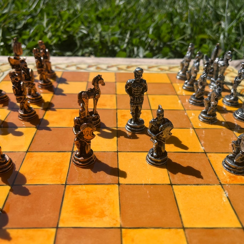 Ceramic Chess Set - Etsy