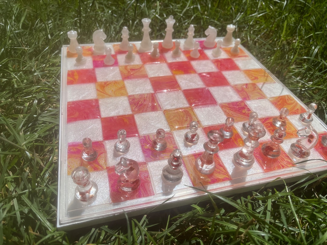 Modern Chess Set W\ - Colorful Chess Set - Custom Chessboard - Epic ...