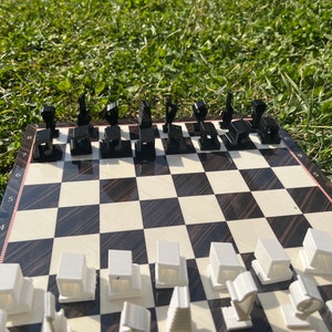 Musical Instrument Chess Set: 3D Design, Handmade Figures - Etsy