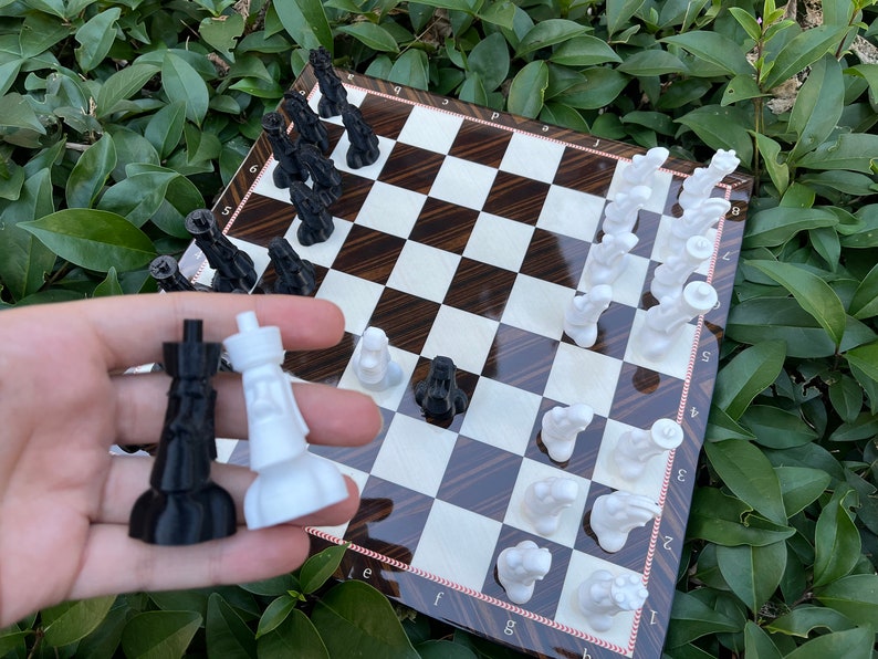 Moai Statue Chess Set: Unique Easter Island Figures - Etsy