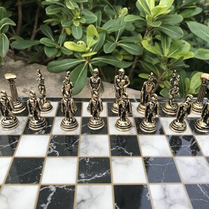 Mythological Chess Set W/ Historical Figures Custom Chess Set | Etsy