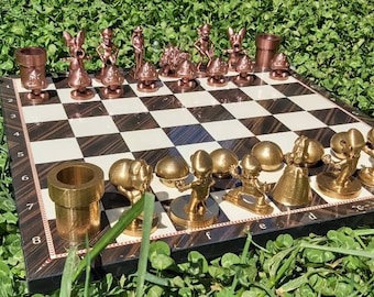 Super Mario Chess Set - Etsy