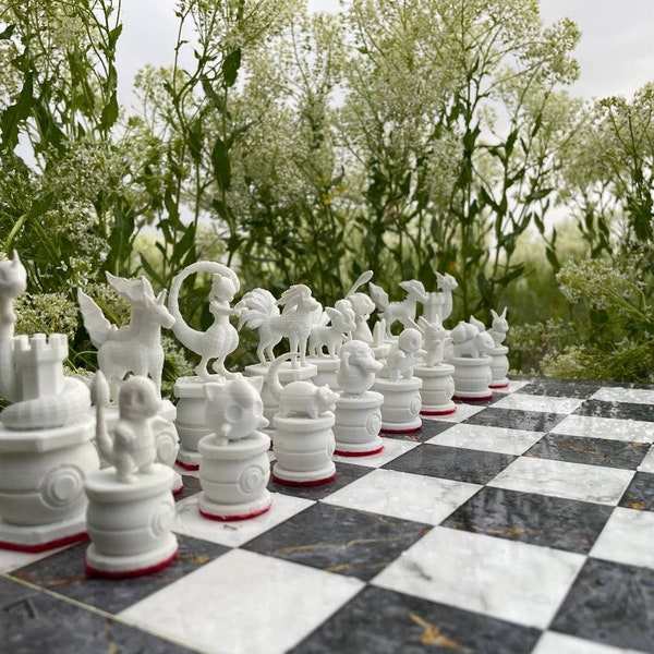 Anime Chess Set - Etsy