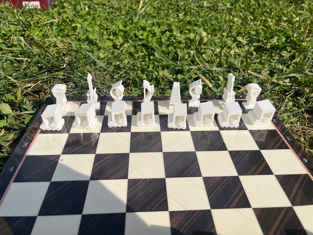 Music Chess Set W\ Handmade Instrument Chess Pieces -musical Chess ...