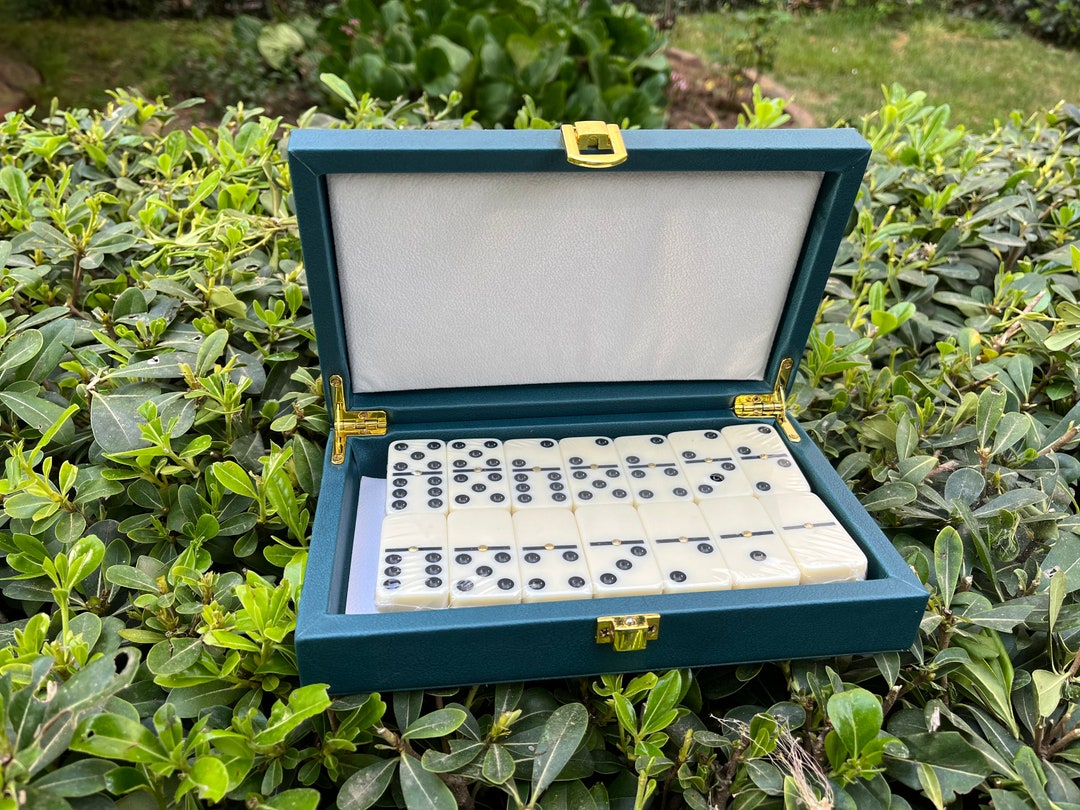 Personalized Dominoes Set W Handmade Dominoes Set Wooden Dominoes Box ...