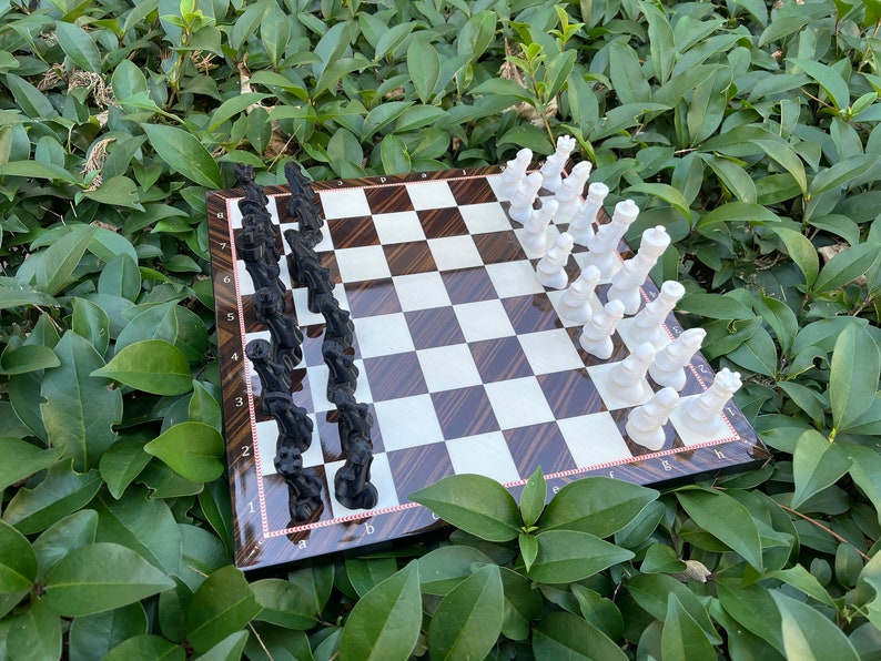 Moai Statue Chess Set: Unique Easter Island Figures - Etsy