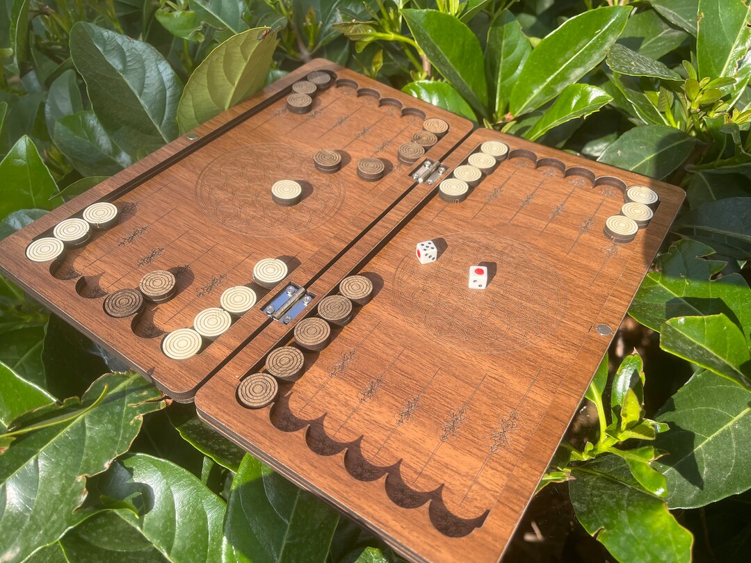 Personalized Backgammon Set W Mini Wooden Backgammon Set Handmade ...