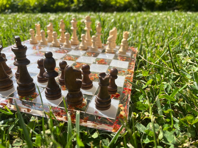 Resin Casting Crafts Chess Board Silicone Mold - DIY Resin Chess Set ...