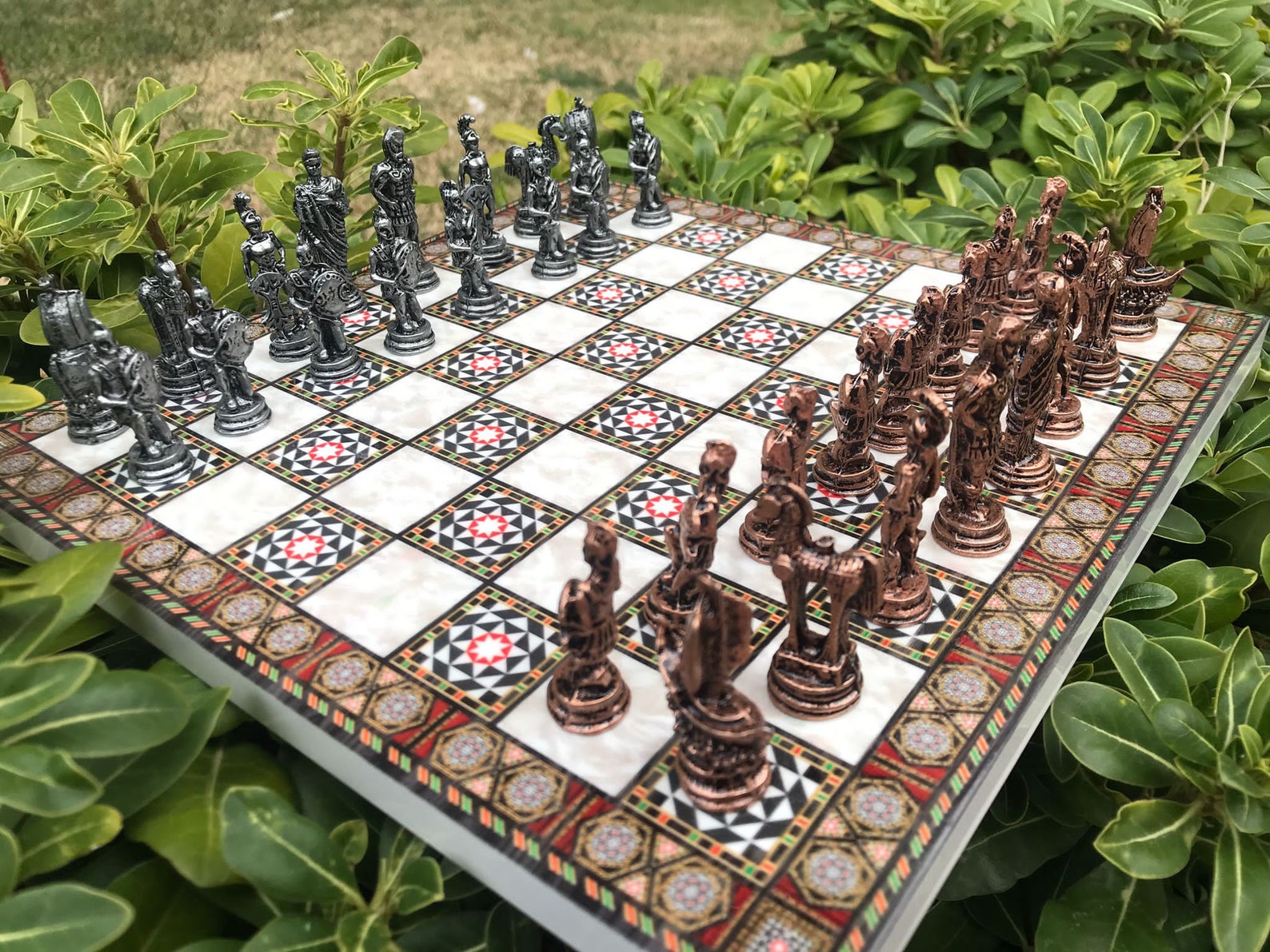 Unique Mythological Chess Set W Handmade Chess Set Metal | Etsy