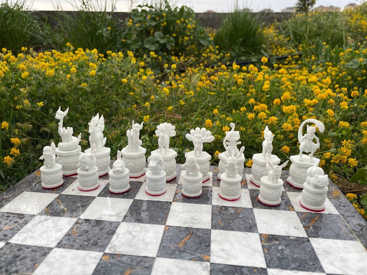 Pokemon Chess Set W Pokemon Pieces With Board Handmade 3D - Etsy Australia