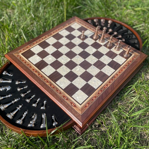 Modern Chess Set - Etsy
