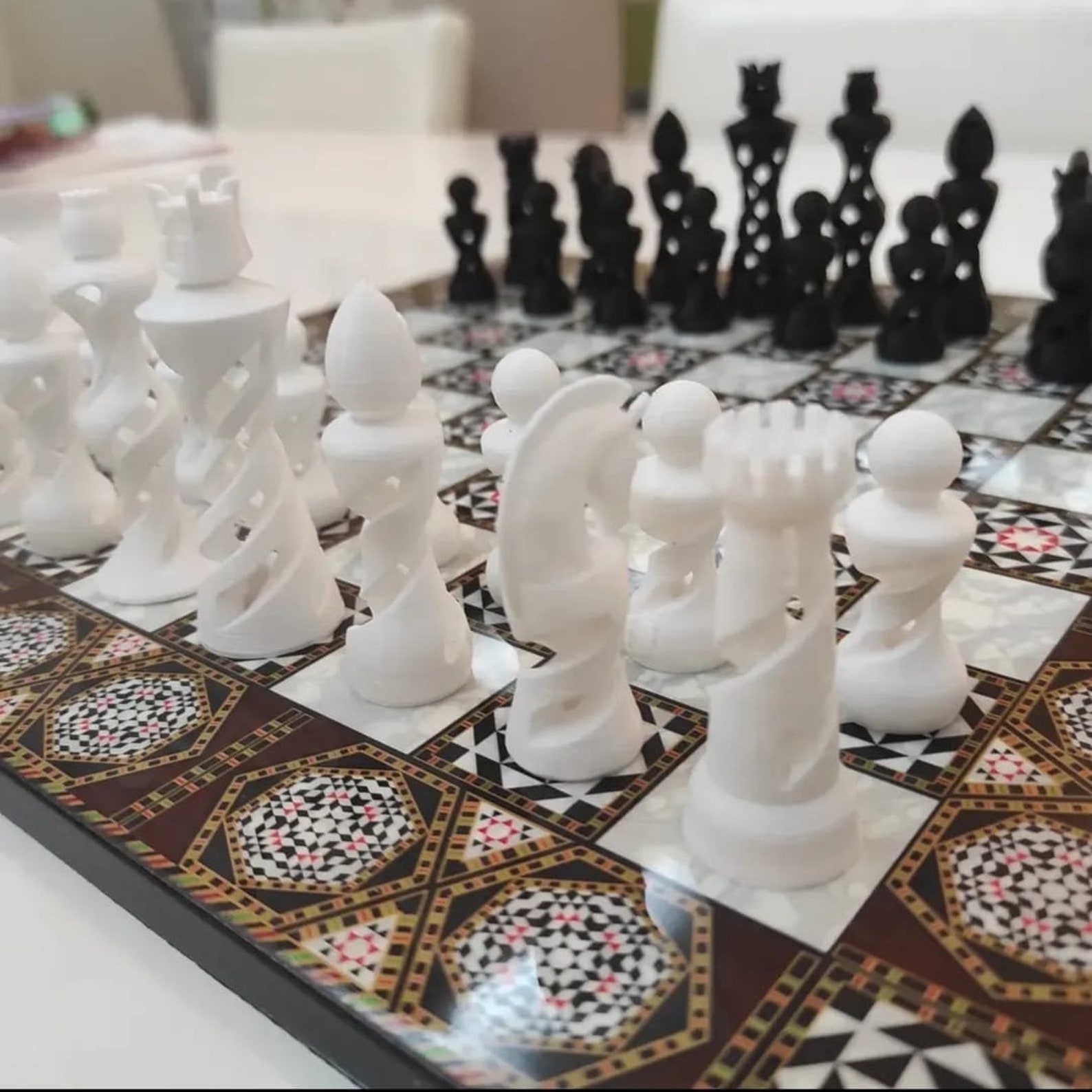 Chess Kingdom Set W Human Chess Pieces 3D Chess Set - Etsy