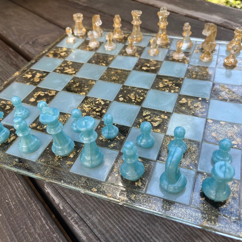 Resin Chess Set - Etsy