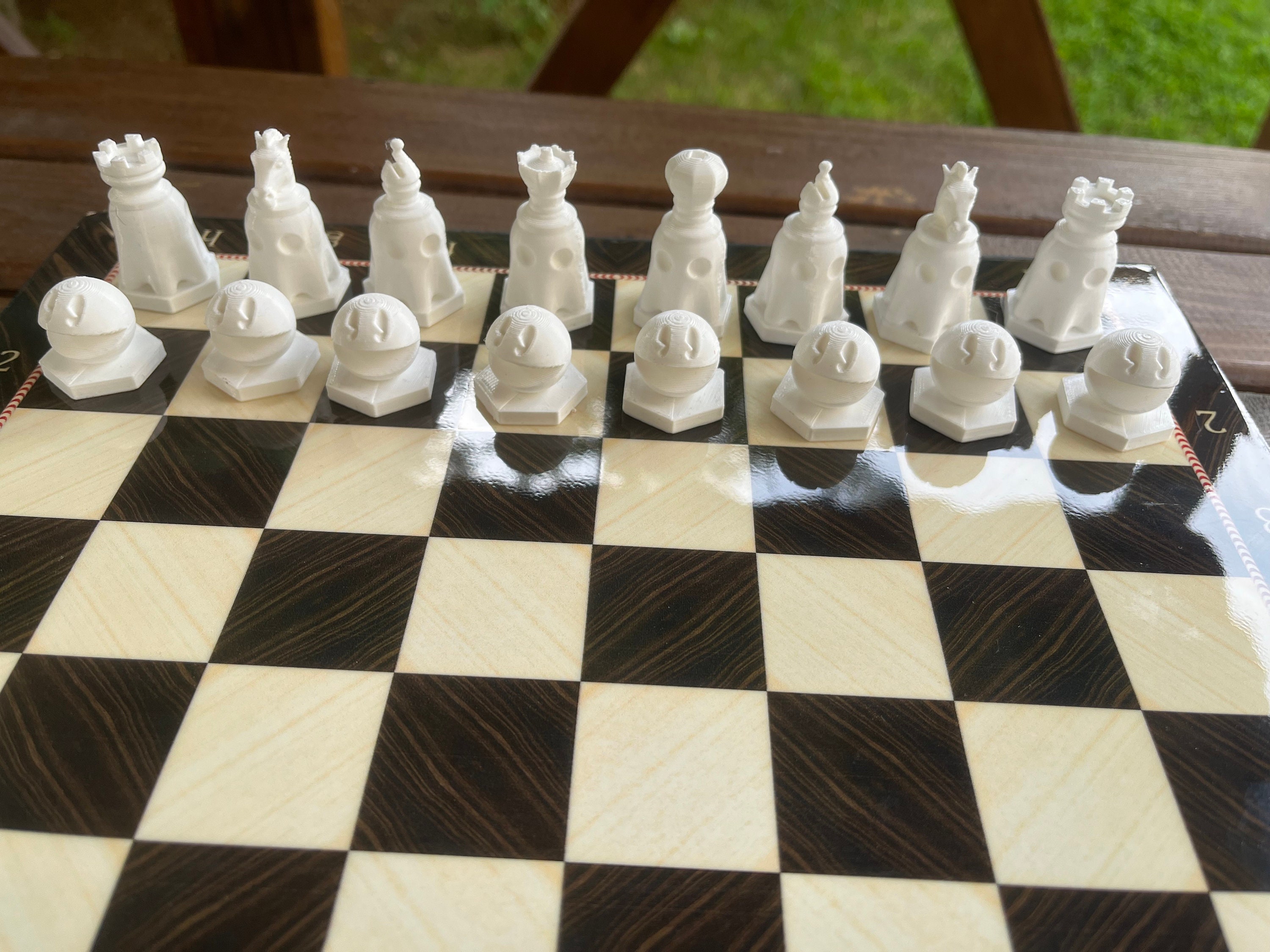 Pac Man Chess Set W Handmade Chess Figures Ghost Chess - Etsy UK