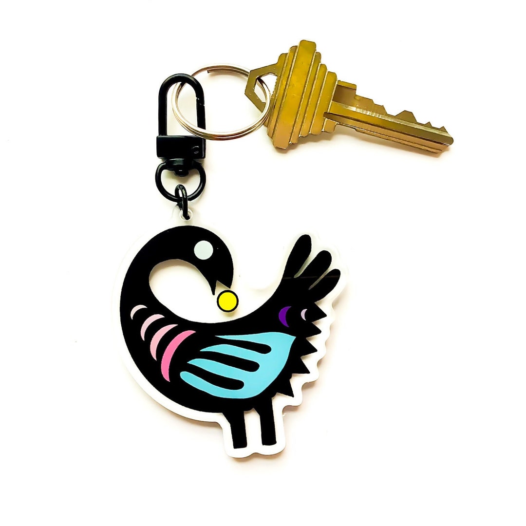 SANKOFA BIRD Acrylic Keychain Adinkra Symbols Sankofa Art - Etsy