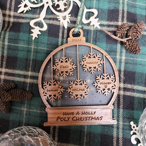 Personalized Polyamory Ornament - Have a Holly Poly Christmas 2025 - Etsy