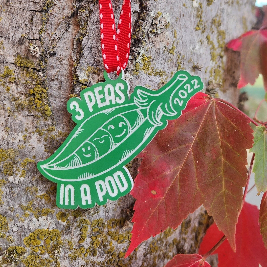 Throuple Quad Polyamory Ornament Peas in a Pod Polycule - Etsy
