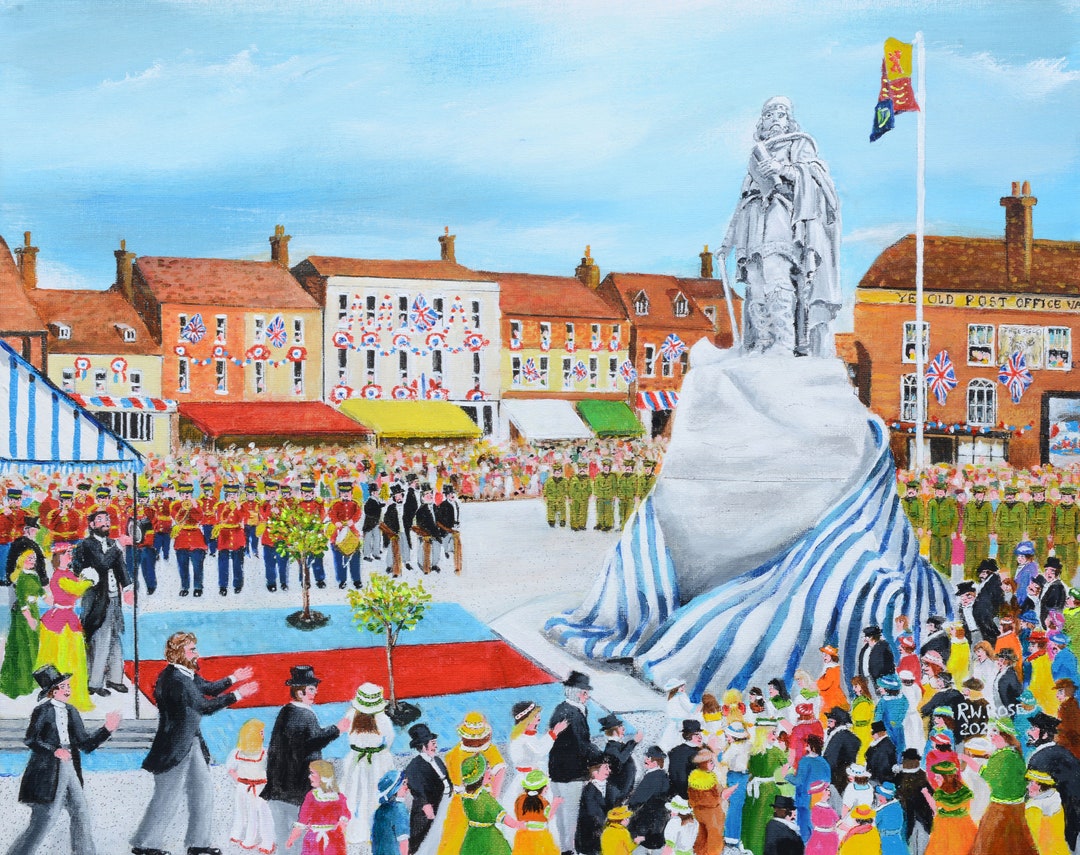 Unveiling of King Alfred Statue, Wantage 1877, Art Print - Etsy UK