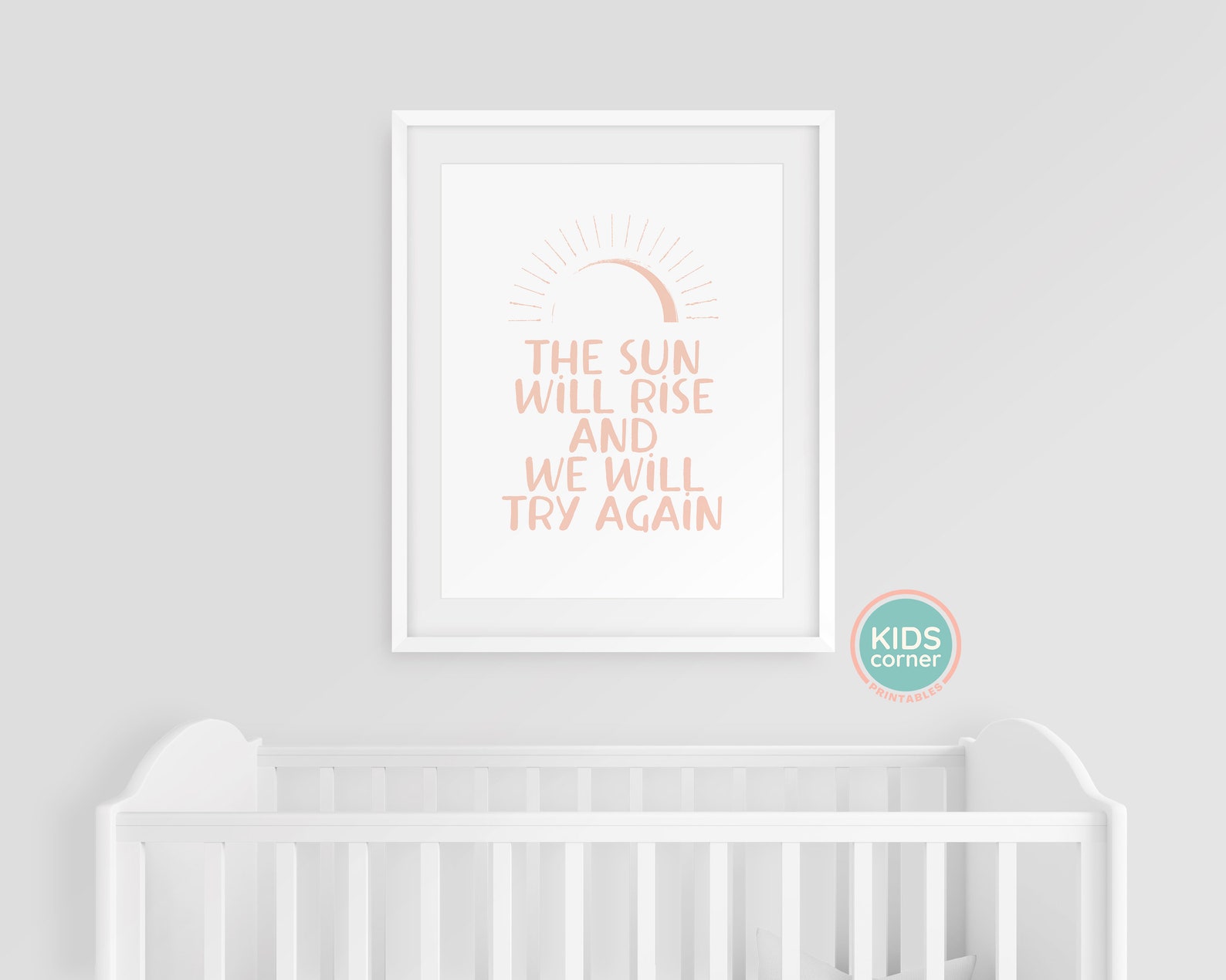 The Sun Will Rise and We Will Try Again Print, Try Again Poster, Try ...