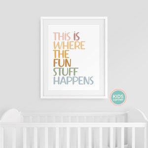 This is Where the Fun Stuff Happens Print, Classroom Decor, Playroom ...