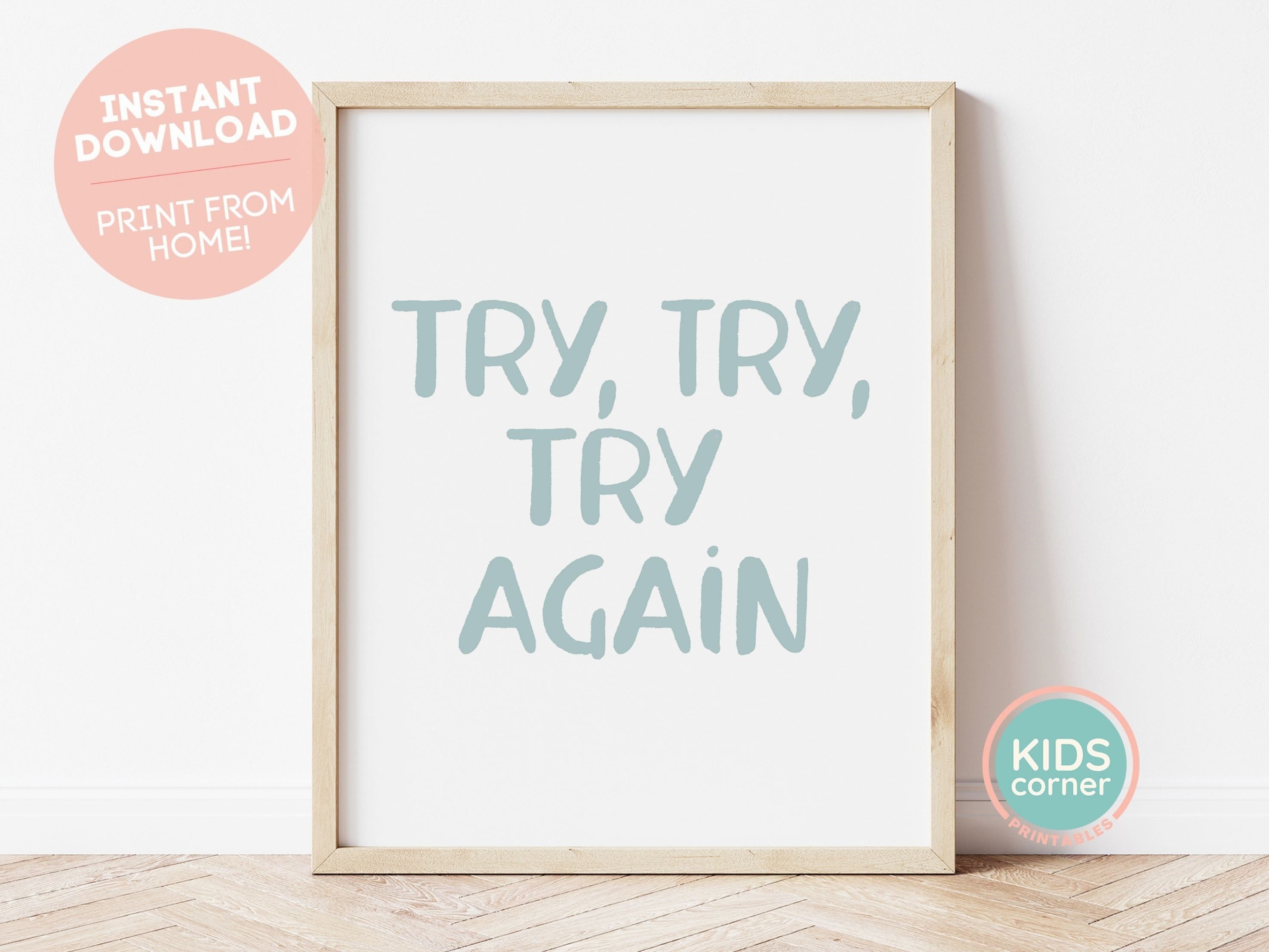Try Try Again Quotes
