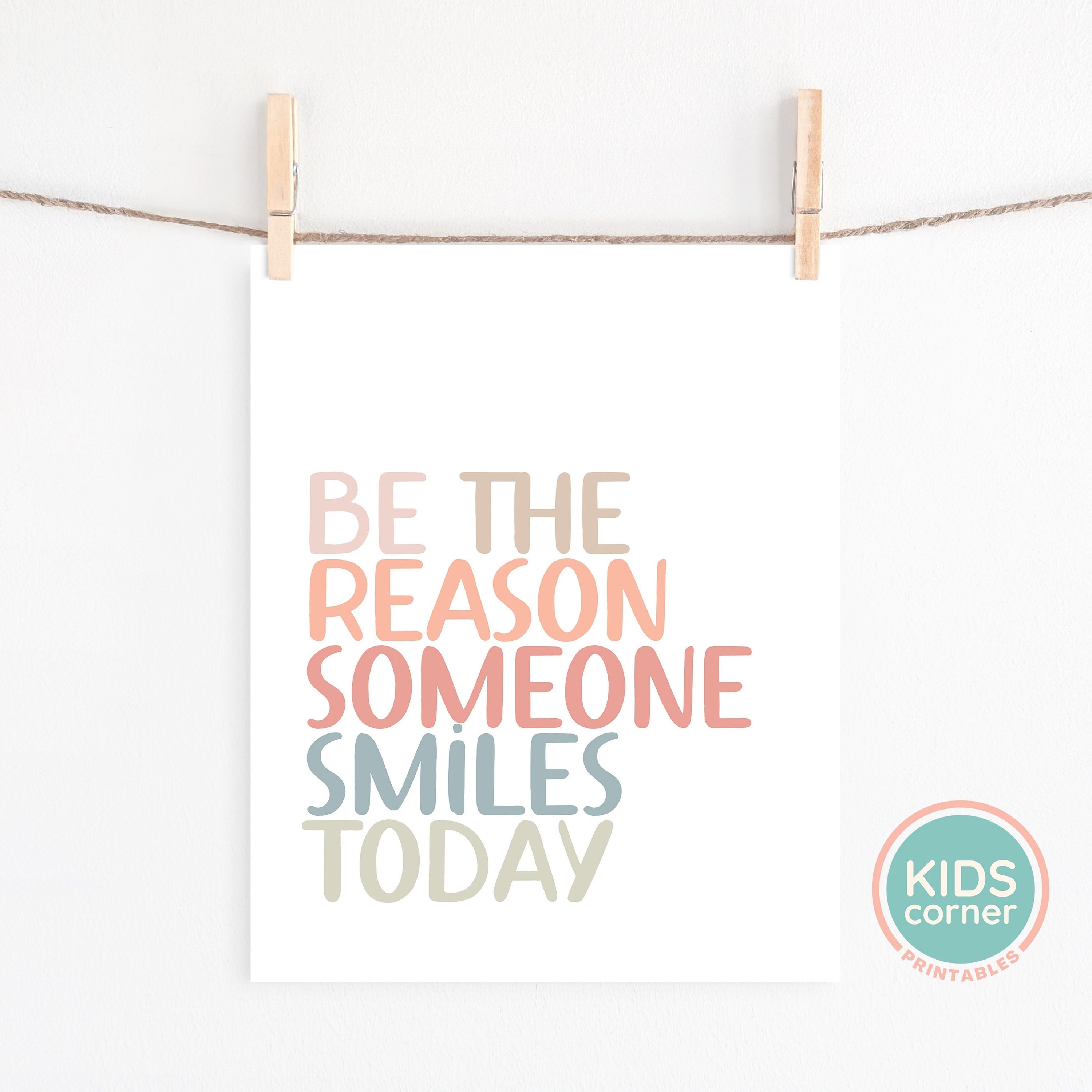 Be the Reason Someone Smiles Today Print, Boho Print, Boho Chic ...