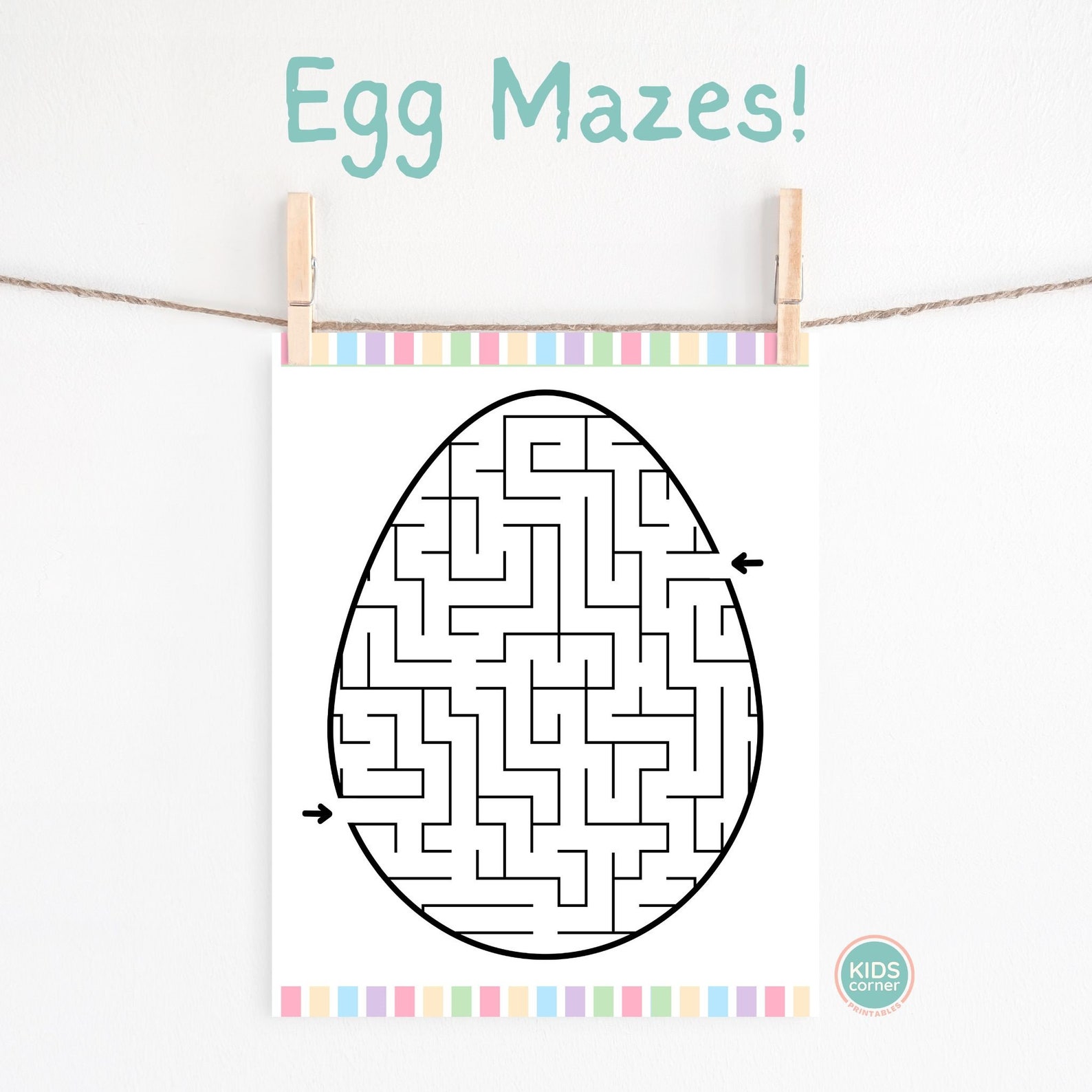 Easter Activity Pages for Kids, Coloring, Egg Mazes, I Spy, Tracing ...