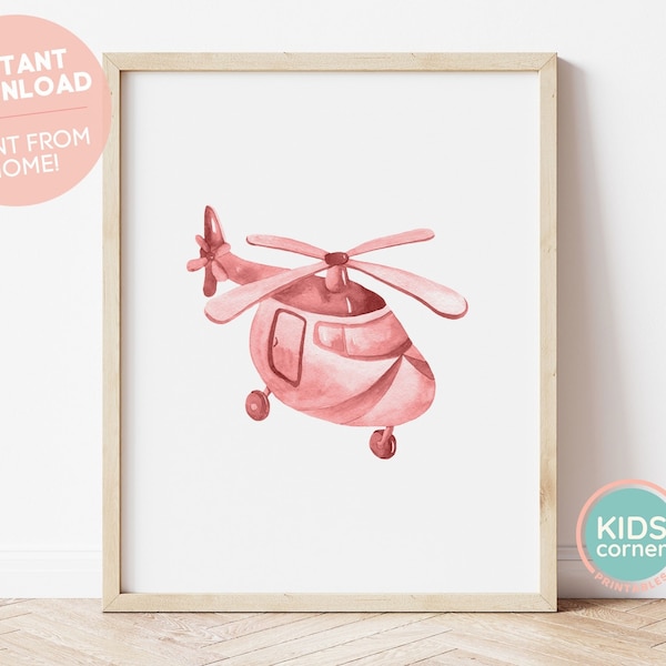 Pink Helicopter - Etsy