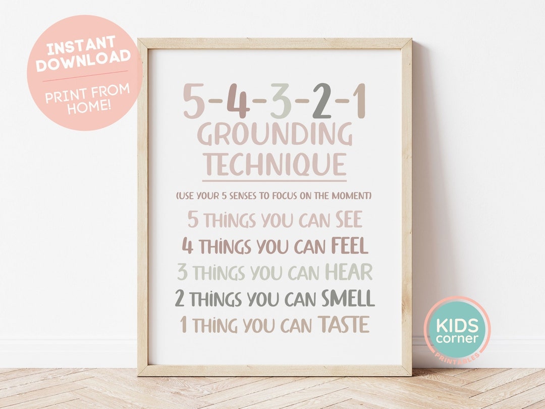5-4-3-2-1 Grounding Technique, Things You Can See, Feel, Hear, Smell ...