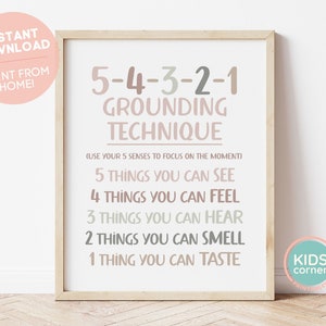 5-4-3-2-1 Grounding Technique, Things You Can See, Feel, Hear, Smell ...